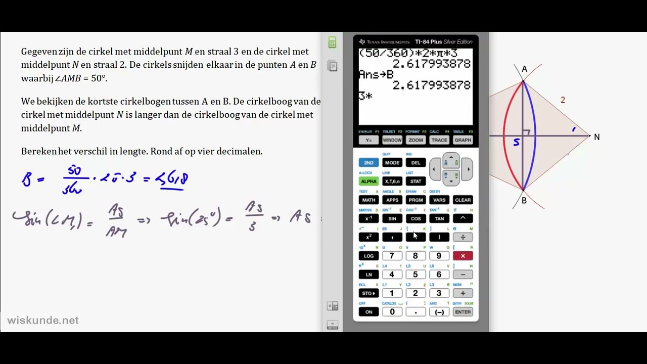 Opgave 65 - 3.4. Lengte, omtrek en oppervlakte - Wiskunde.net - Havo B ...