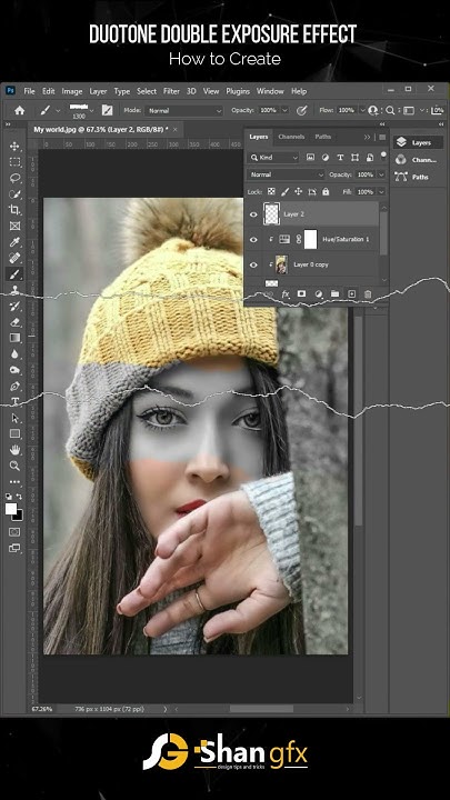 How to Create Duotone Double Exposure Effect in PhotoshopFun and Easy Photo Editing Tutorial ...