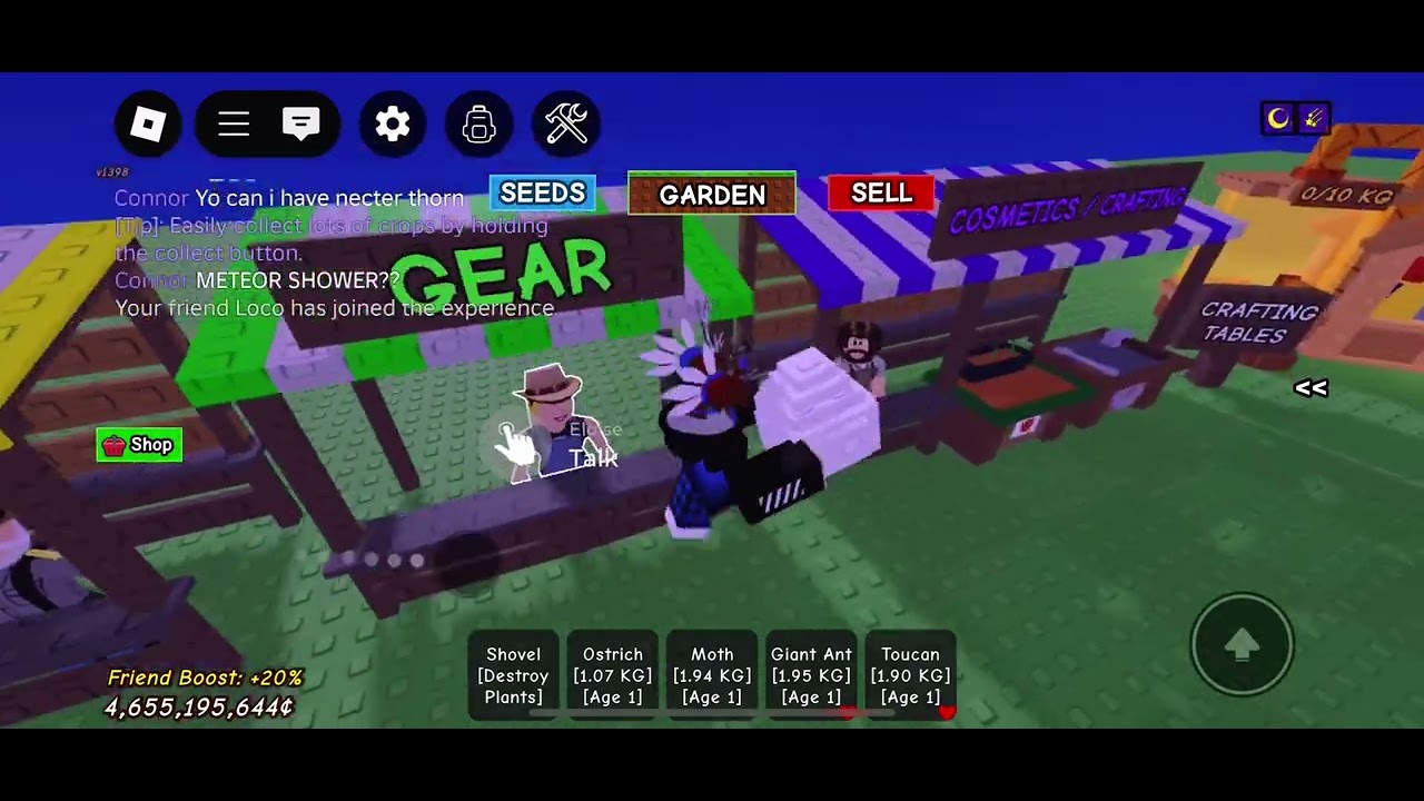 Roblox Grow A Garden Meteor Shower - YouTube