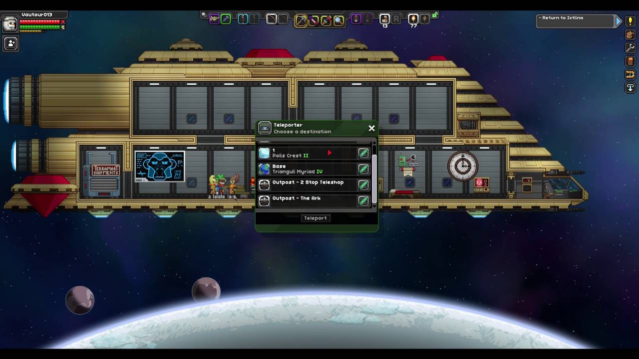 Starbound #13 - Upgrade du manipulateur de matière - YouTube