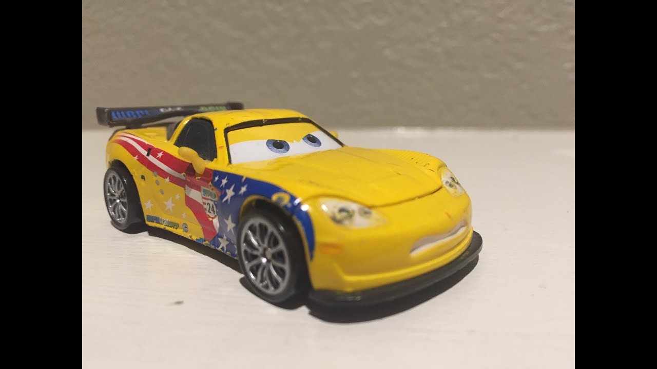Mattel Pixar Cars 2 Jeff Gorvette Die-cast - YouTube