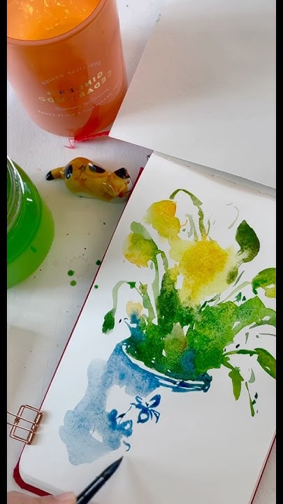 Quick loose daffodils in watercolor #floraart #watercolorflowers #watercolourpainting #flowerart ...