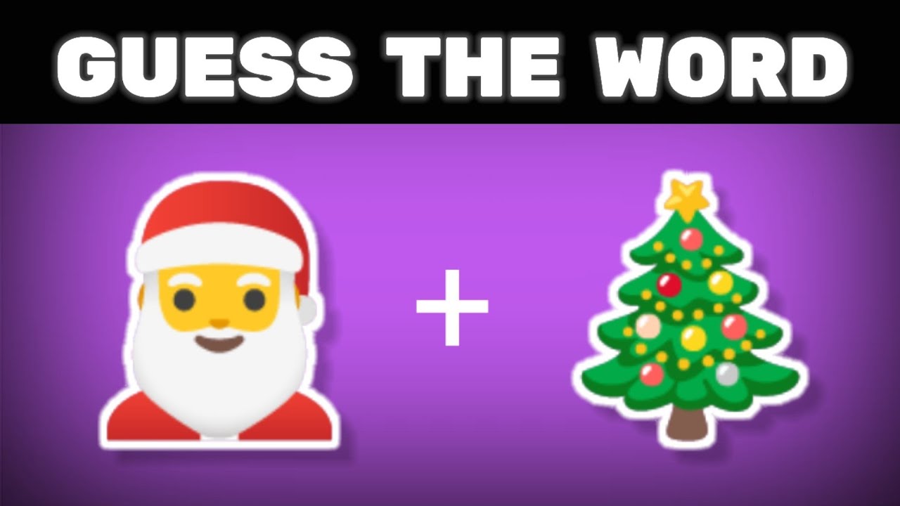 CAN YOU GUESS THE WORD BY EMOJI? 🎅🎄Christmas Quiz - YouTube