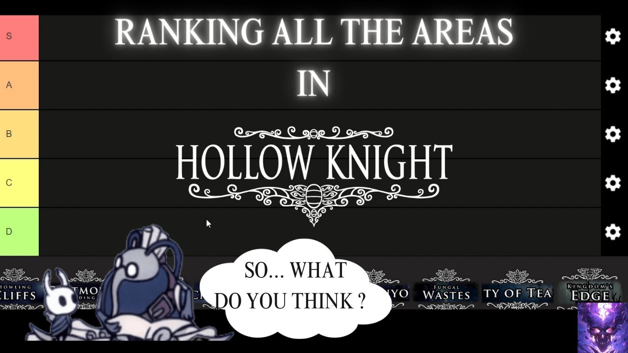 My Rating Of Hollow Knight Areas – HARO