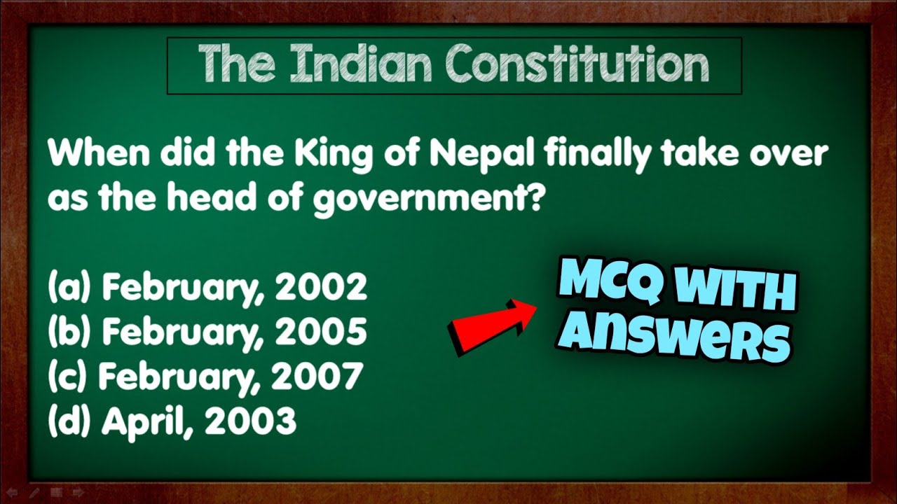 Class 8 Civics Chapter 1 The Indian Constitution MCQ With Answers class-8-civics-chapter-1-the-indian-constitution-mcq-with-answers