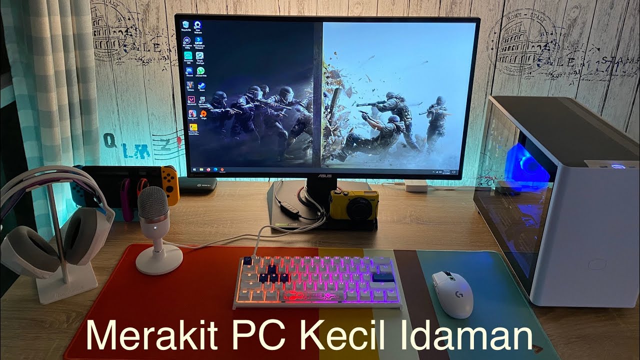Rakit PC Gaming Kecil Cooler Master NR200P RTX 3070 + RYZEN 5 5600X ...