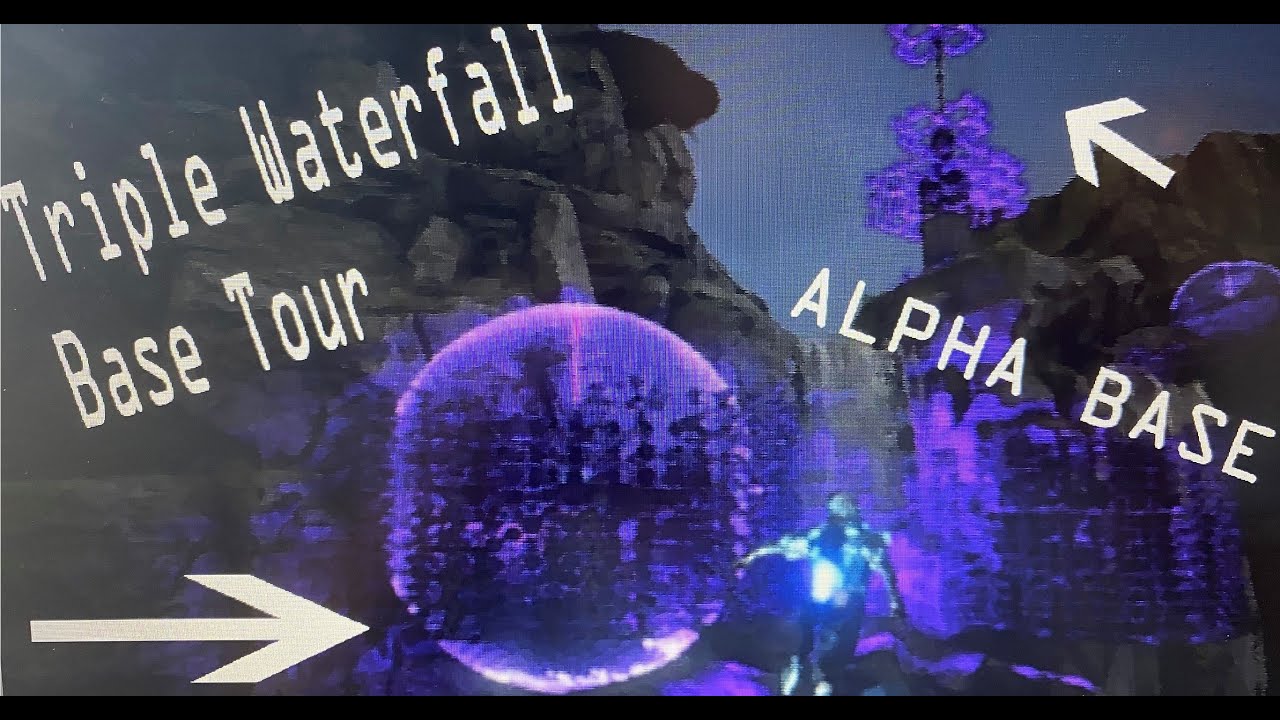 ARK Triple Waterfall Base Tour - YouTube