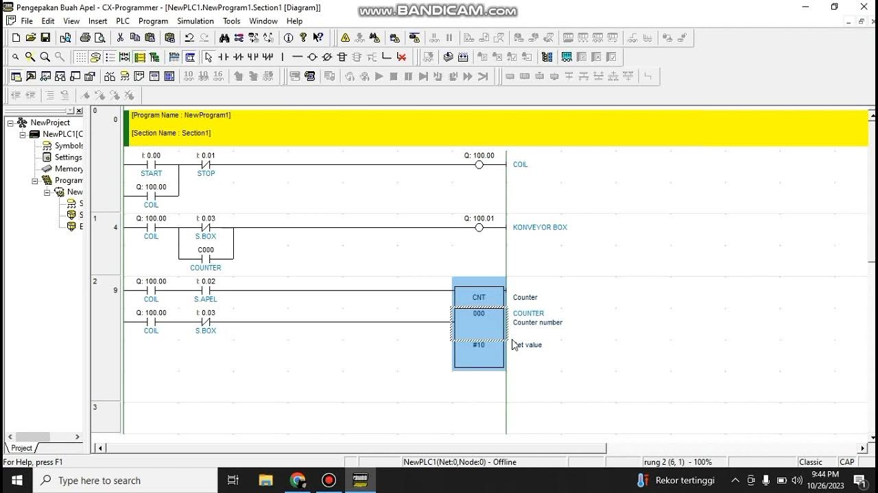 Tutorial Simulasi Pengepakan Buah Apel Menggunakan CX- Programmer Dan ...