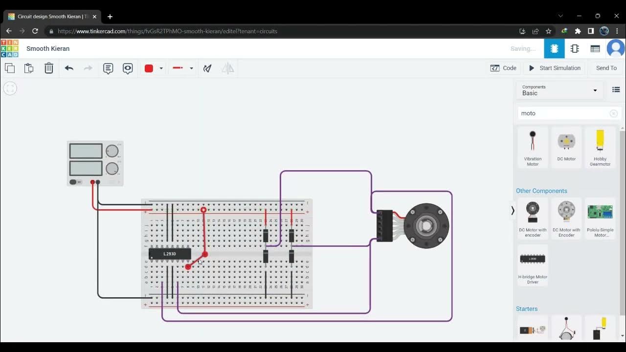 Motor DC dengan PID CONTROLLER menggunakan AUTODESK TINKERCAD - YouTube