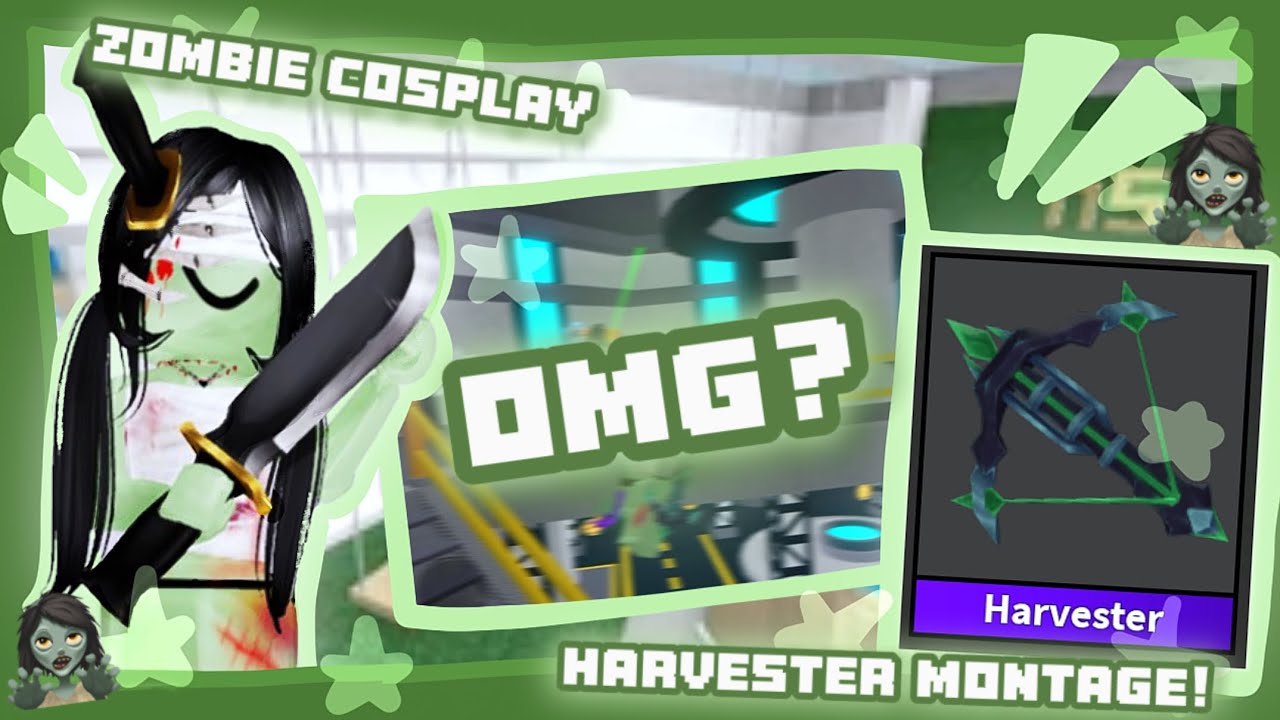 MM2 BUT I PLAY AS A ZOMBIE... (*HARVESTER* MONTAGE #4) - YouTube