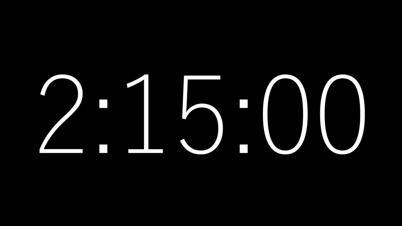 2 Hours 15 Minutes Countdown Timer 135 Minutes YouTube