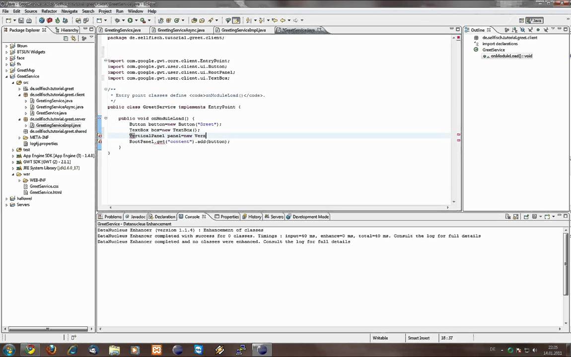 GWT-Tutorial #6-GWT-RPC Teil 2 - YouTube