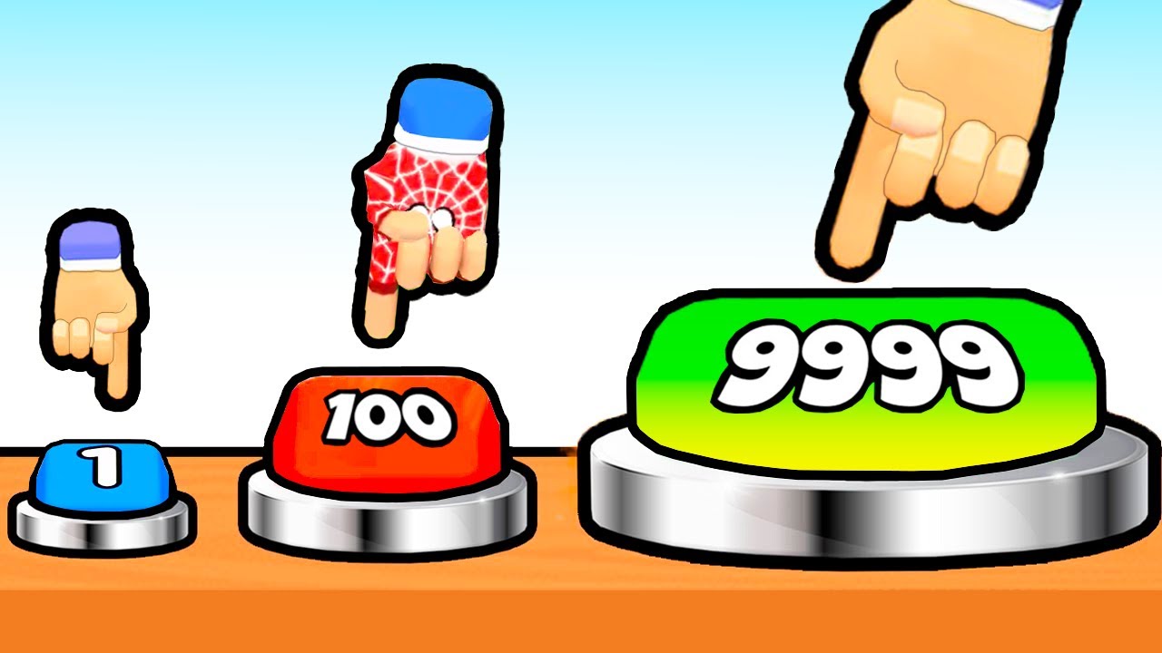 NOOB vs PRO vs HACKER in Button Push 👉🔘 Evolution of Push Power! - YouTube