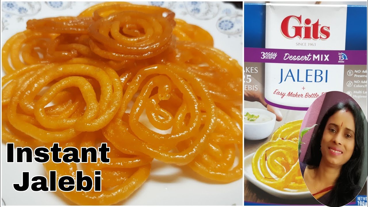 Instant Jalebi Recipe || Gits Instant Jalebi Mix || Make Jalebi at Home ...