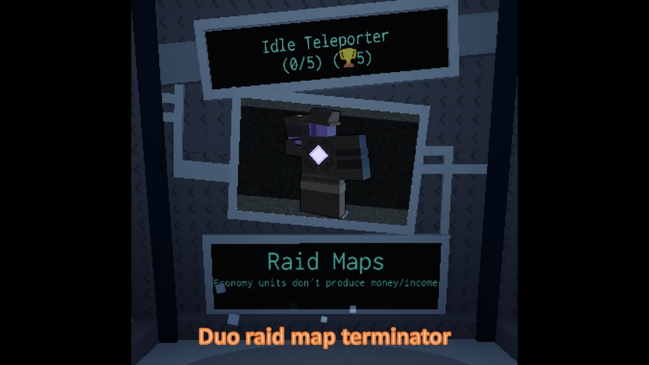 Duo range mode raid map | world tower defense roblox - YouTube
