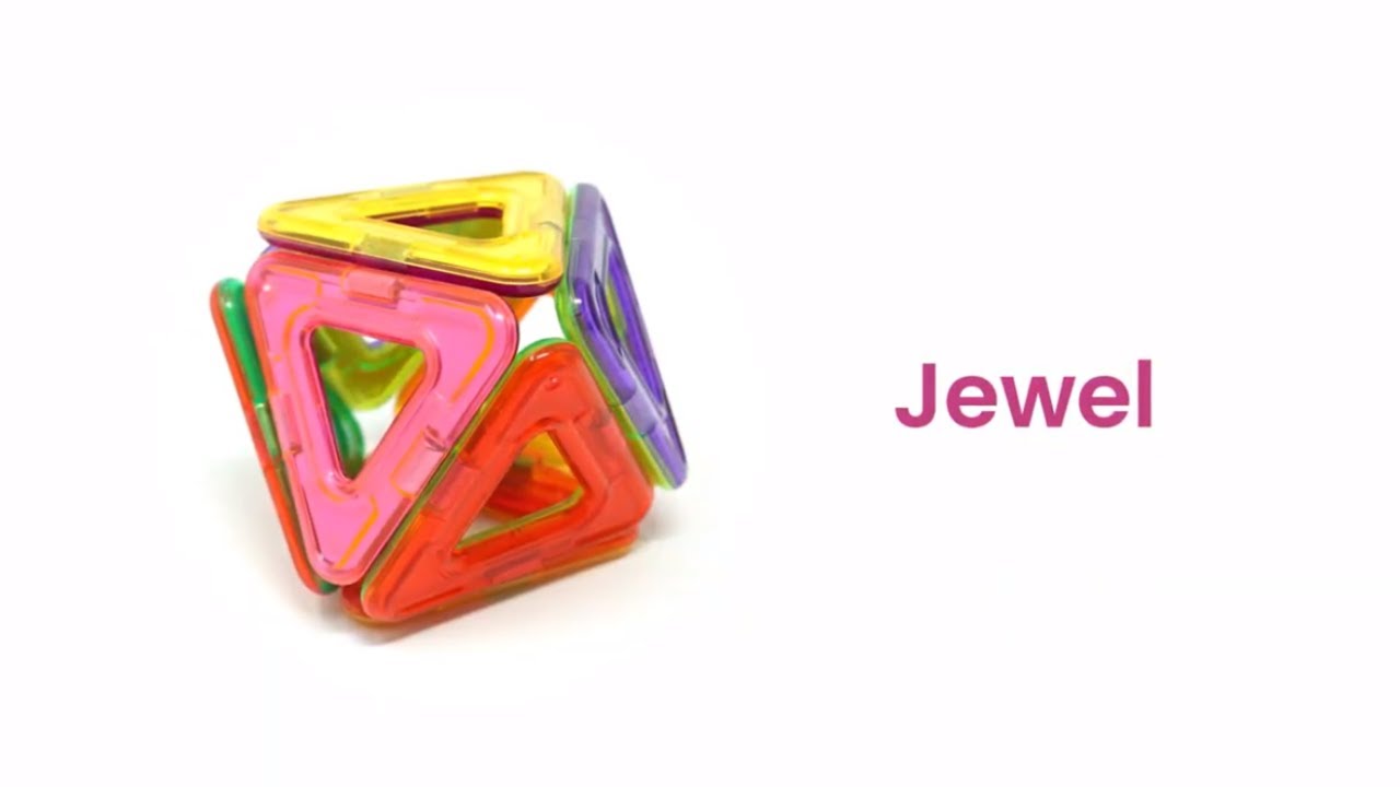 38. Jewel | How to Make a Jewel with Magnetic Blocks | Magnetic Tiles ...