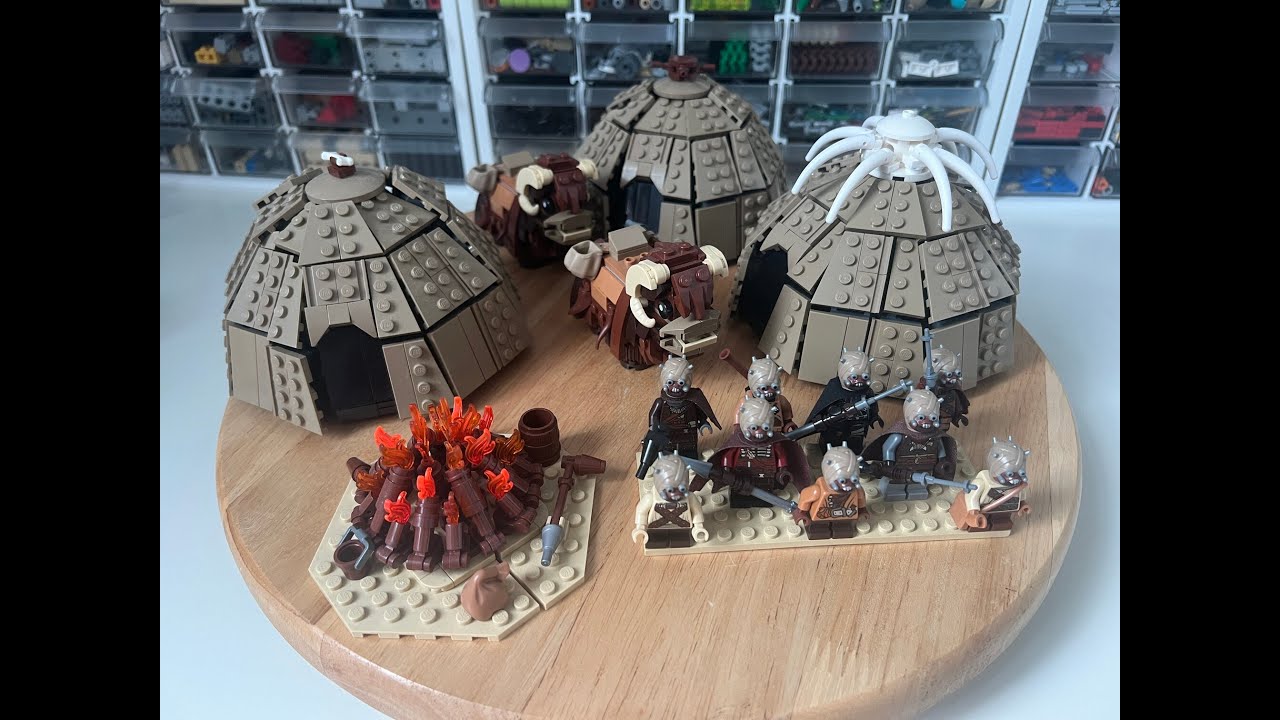 LEGO - Tusken Raider Camp MOC - Star Wars - YouTube