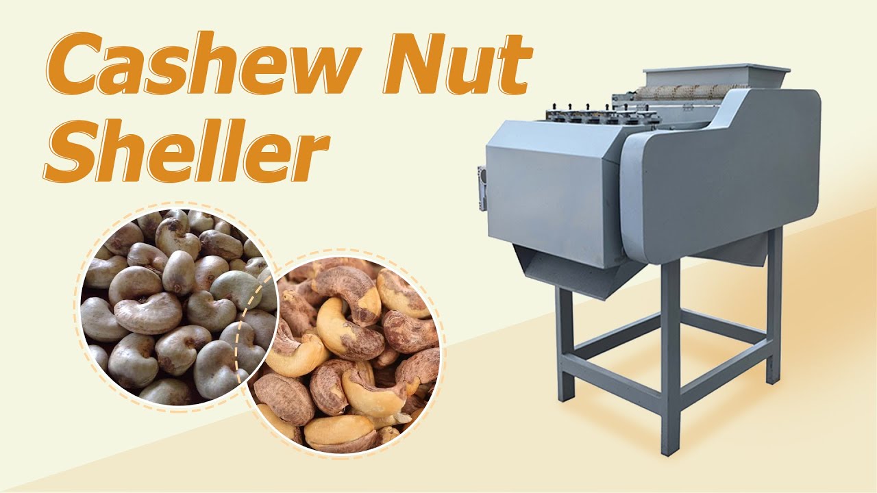 Automatic raw cashew peeling and shelling machine | cashew shell ...