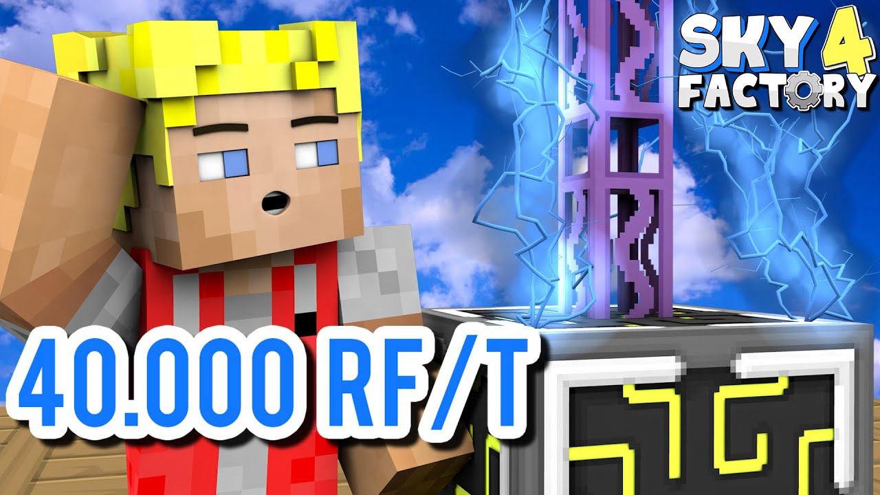 40.000 RF/T ME-System?! WTF! - Minecraft Sky Factory 4 (Prestige Mode ...