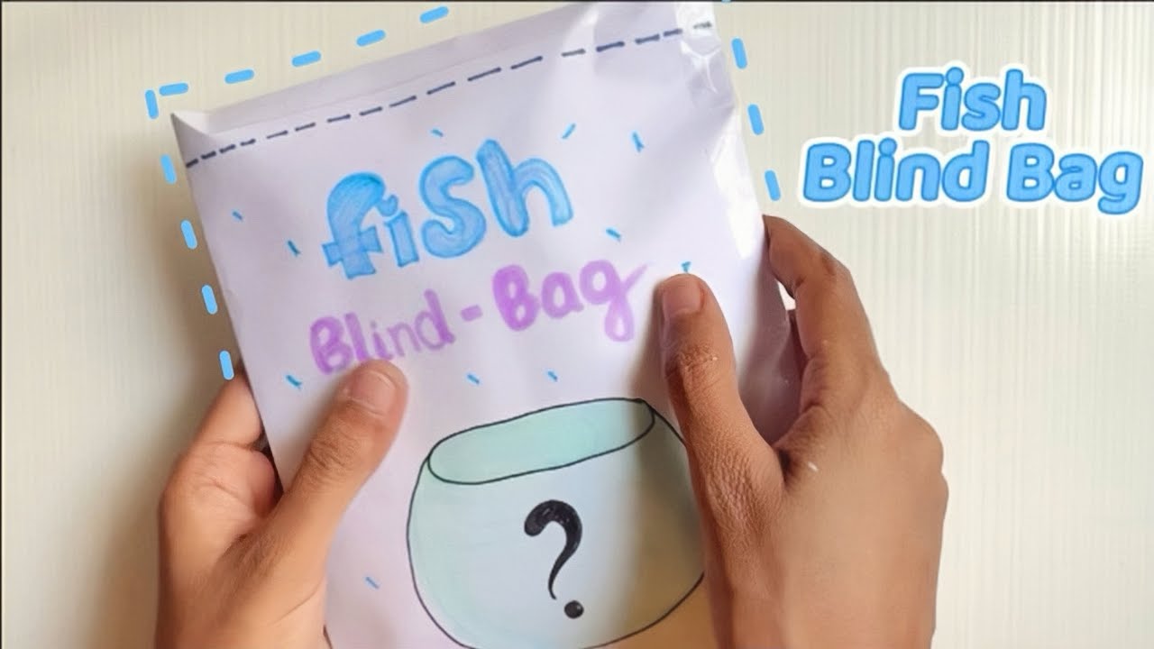[DIY Papercraft💙] - Fish Blind Bag Opening😱| ASMR video | Craft Ideas ...