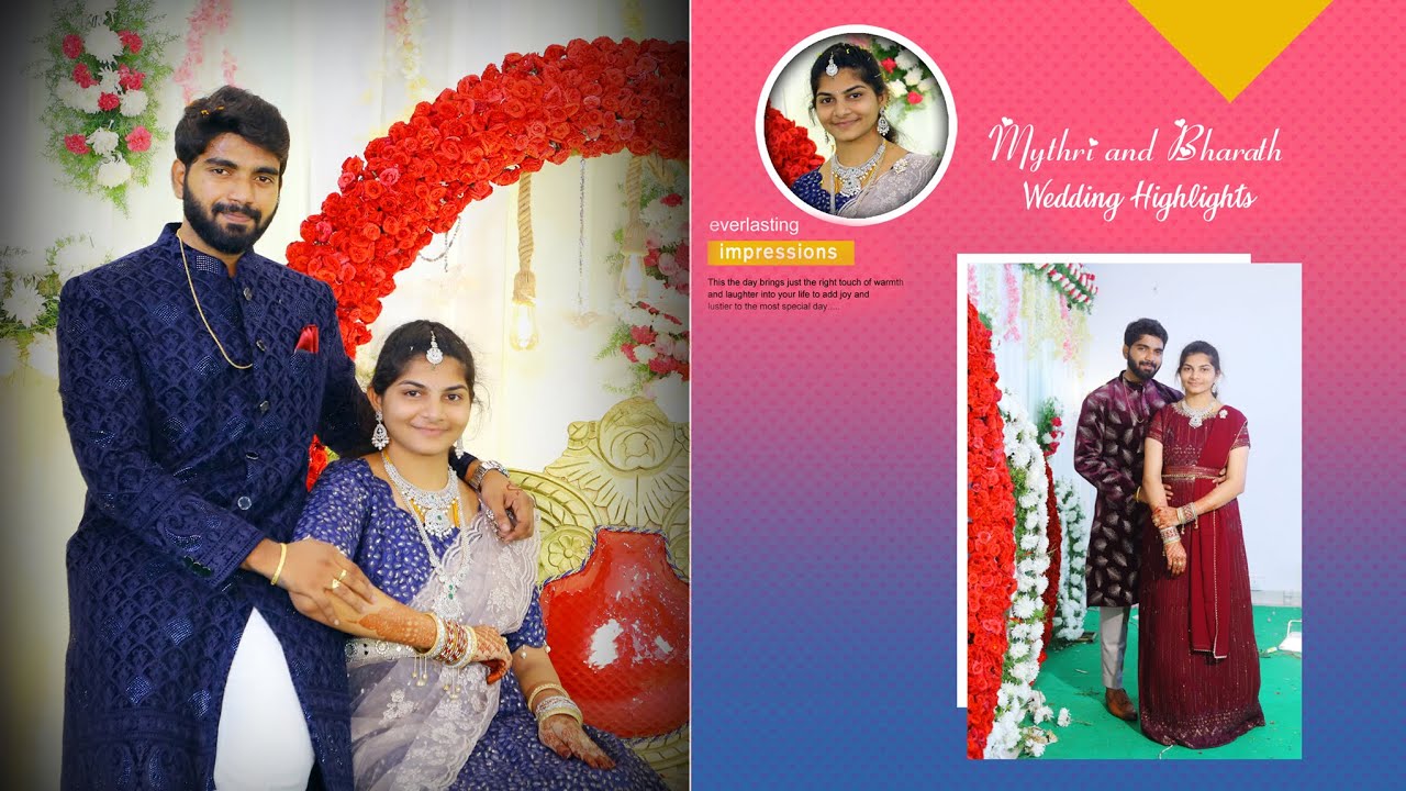 Mythri and Bharath Wedding Highlights - YouTube