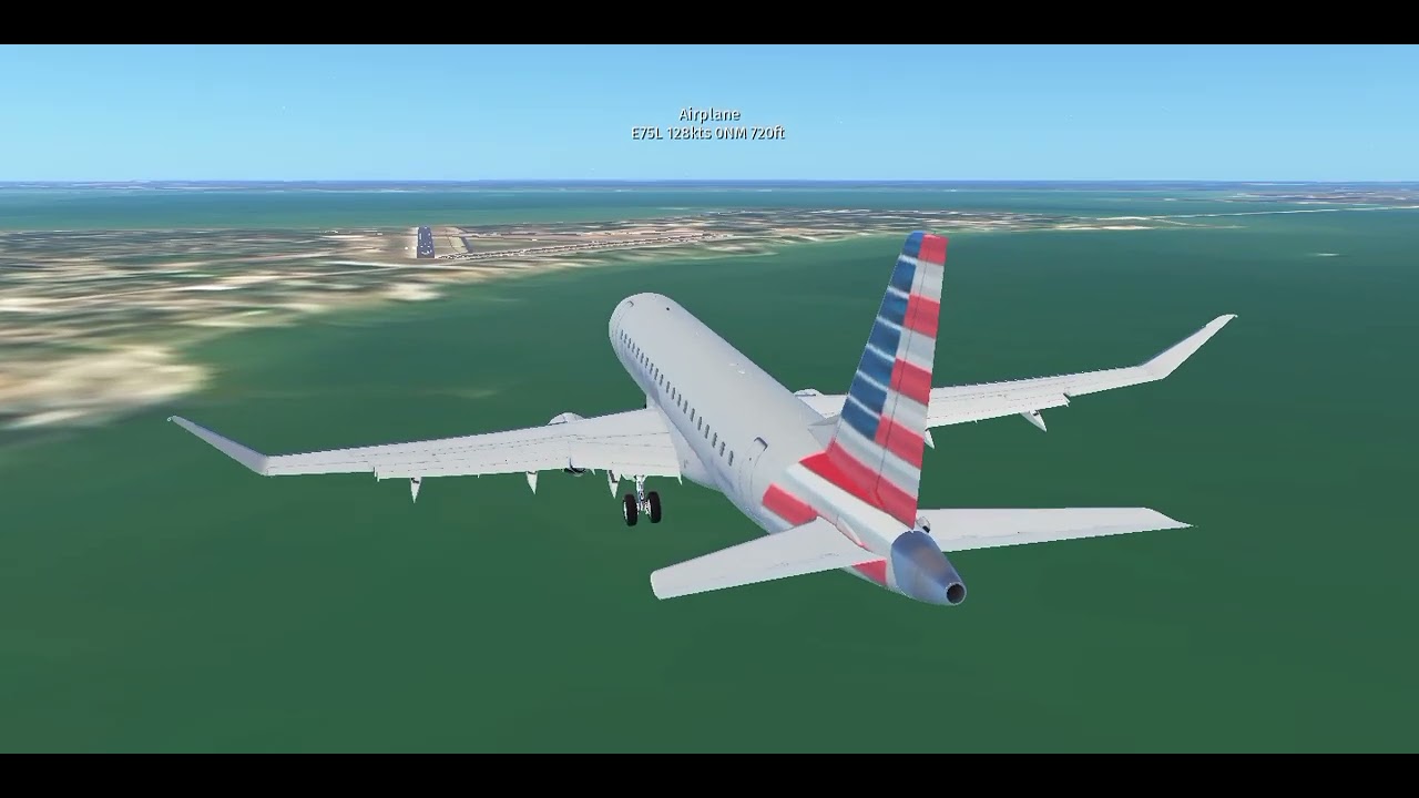 INFINITE FLIGHT American Eagle E175 landing at Rockport, TX. - YouTube