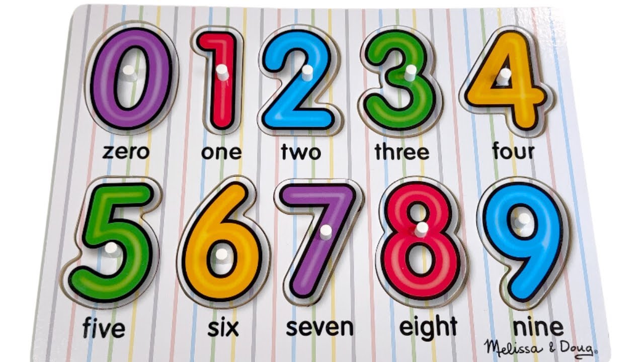 Counting & Numbers 0 - 9 with a Wooden Puzzle | Educational Videos for ...