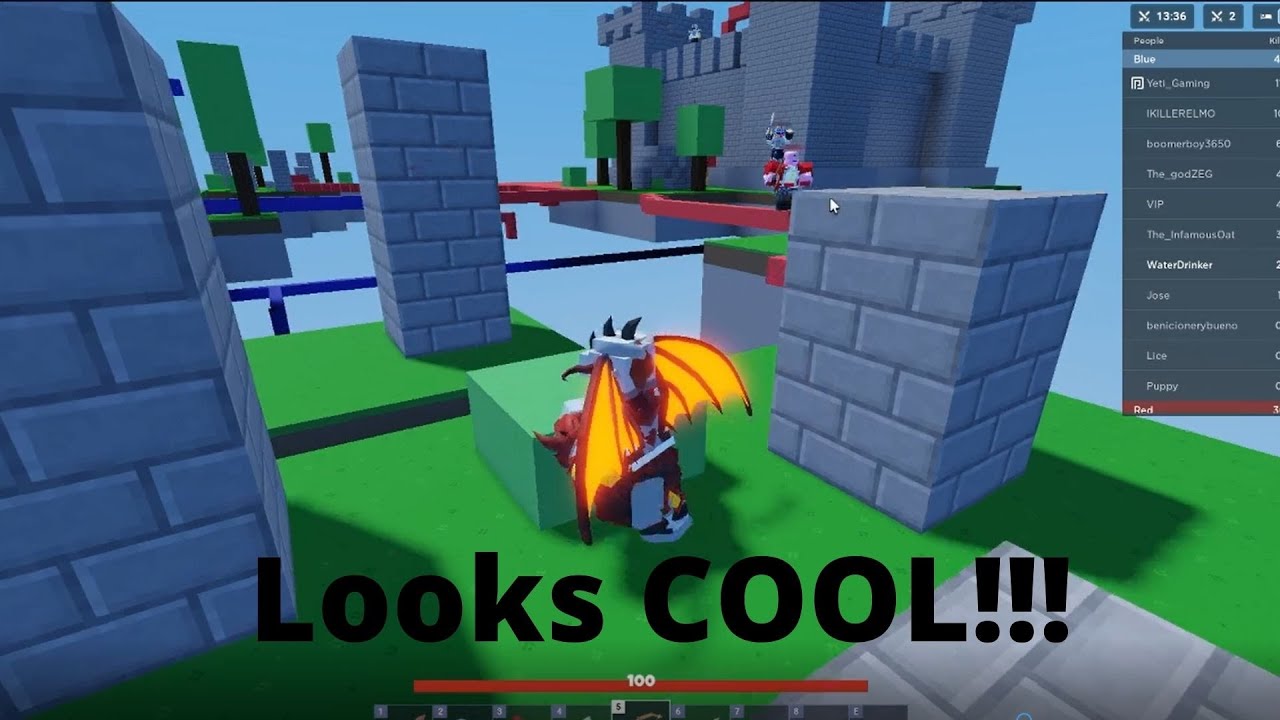 I used the INFERNAL SHIELDER kit in BEDWARS........ *OP* - YouTube