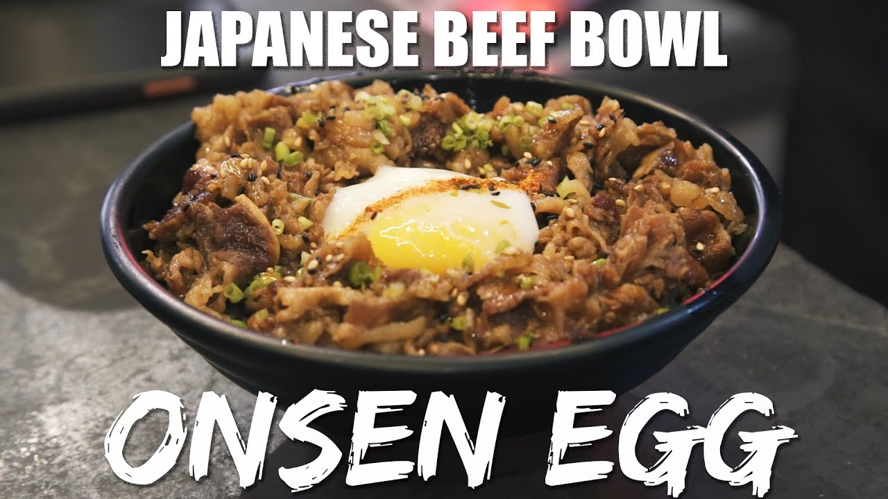 THE BEST CREAMY BEEF GYUDON w/ ONSEN EGG, JAPANESE FRIED CHICKEN, COLD ...