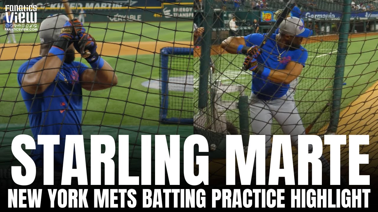 Starling Marte Batting Practice From Hitters Eye View & Multiple Angles ...