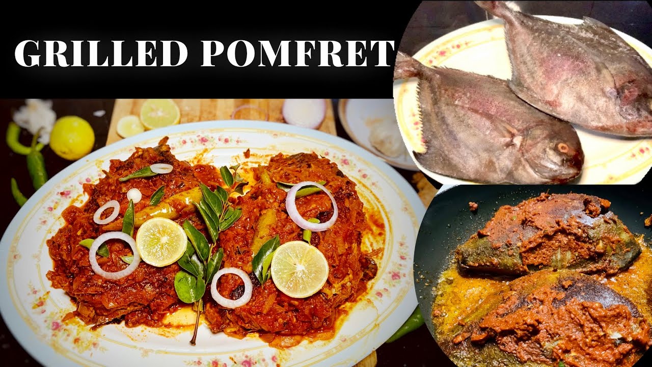 GRILLED FISH RECIPE - Pomfret | Avoli | Meen Pollichathu - Kerala style ...