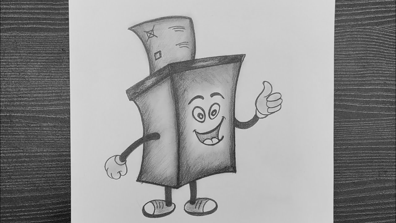 Election Voting Drawing // National Voters Day Drawing // Voting ...