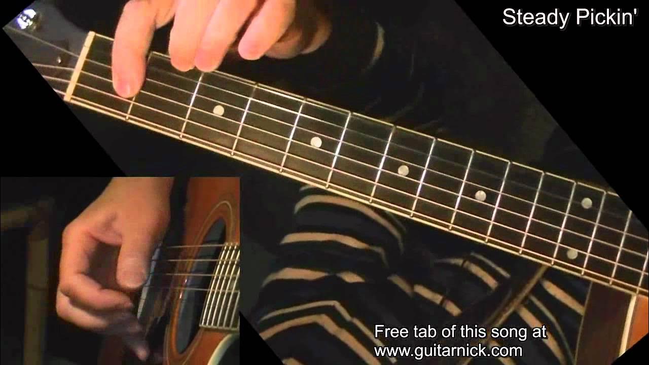 STEADY PICKIN': Fingerpicking Guitar Lesson + TAB by Guitarnick - YouTube