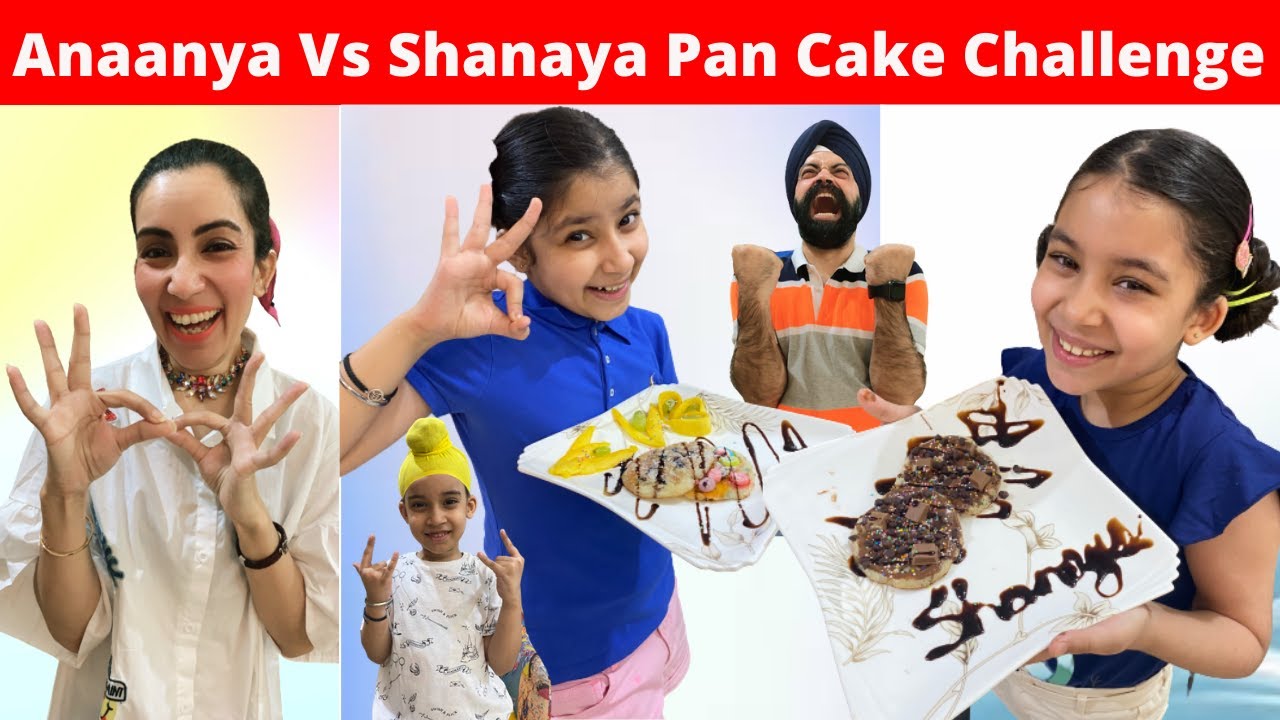 Anaanya Vs Shanaya Pan Cake Challenge | RS 1313 VLOGS | Ramneek Singh ...