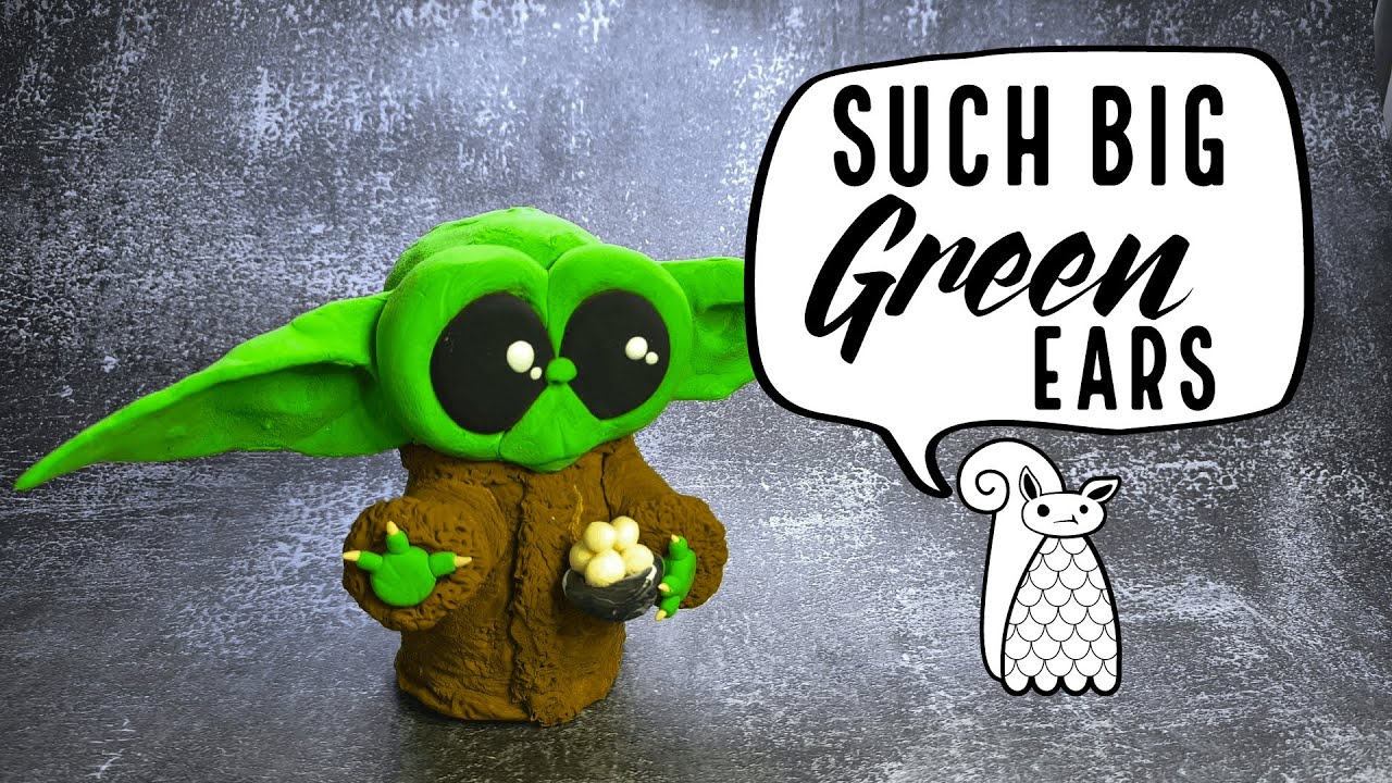 What big ears he has.... Foam Clay Baby Yoda aka Grogu - YouTube