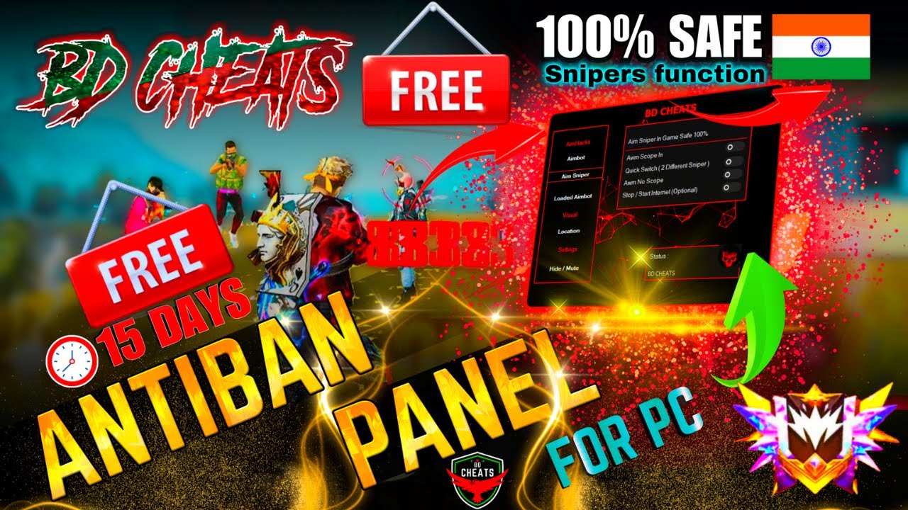 BD CHEATS 15days FREE PANEL🎁NEW SNIPER PANEL | OB44🎯 - 100% ANTIBAN ALL ...