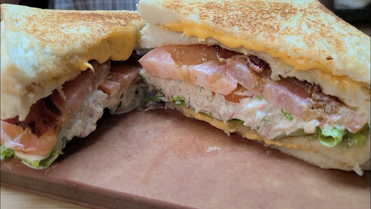 How To Make Ultimate Double Grilled Cheese Crab Sandwich - YouTube