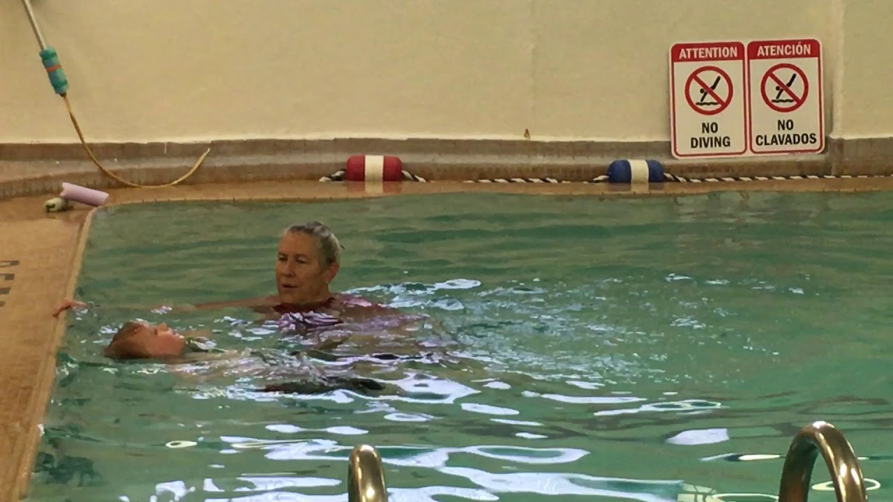 061319 Swim Lesson (Back Float/Kick, 2 of 3) - YouTube