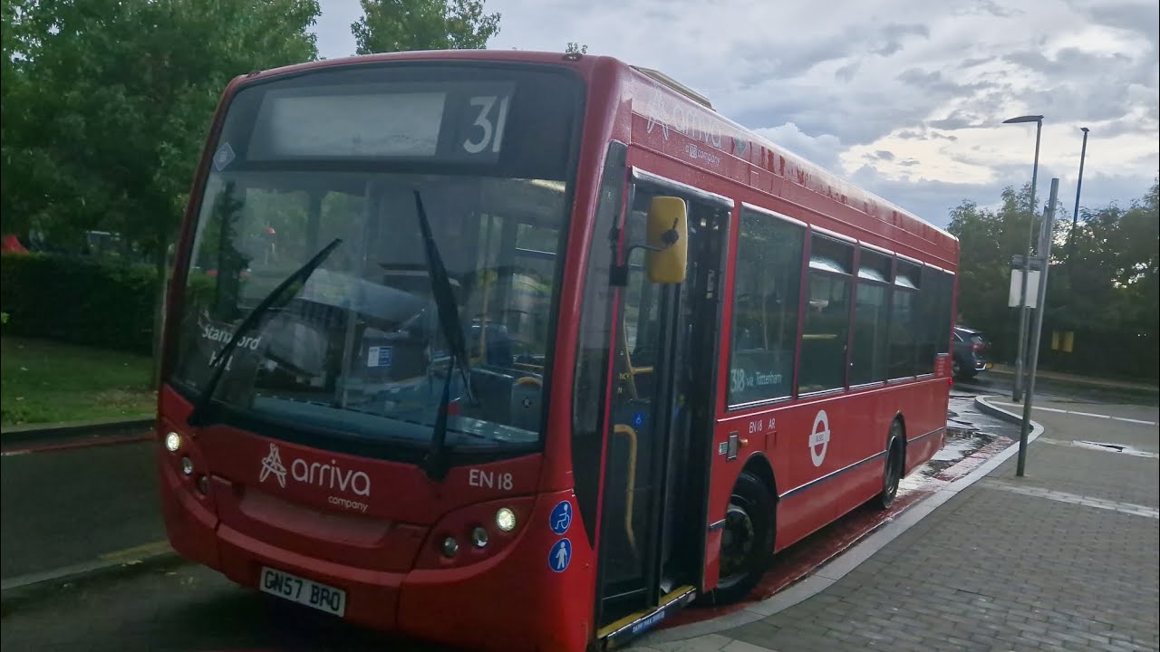 *Soon To Be Withdrawn* Arriva London EN18 GN57BPO Bus Route 318 - YouTube