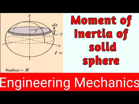 Mass Moment of Inertia of solid sphere || m.o.i.13 || Engineering ...