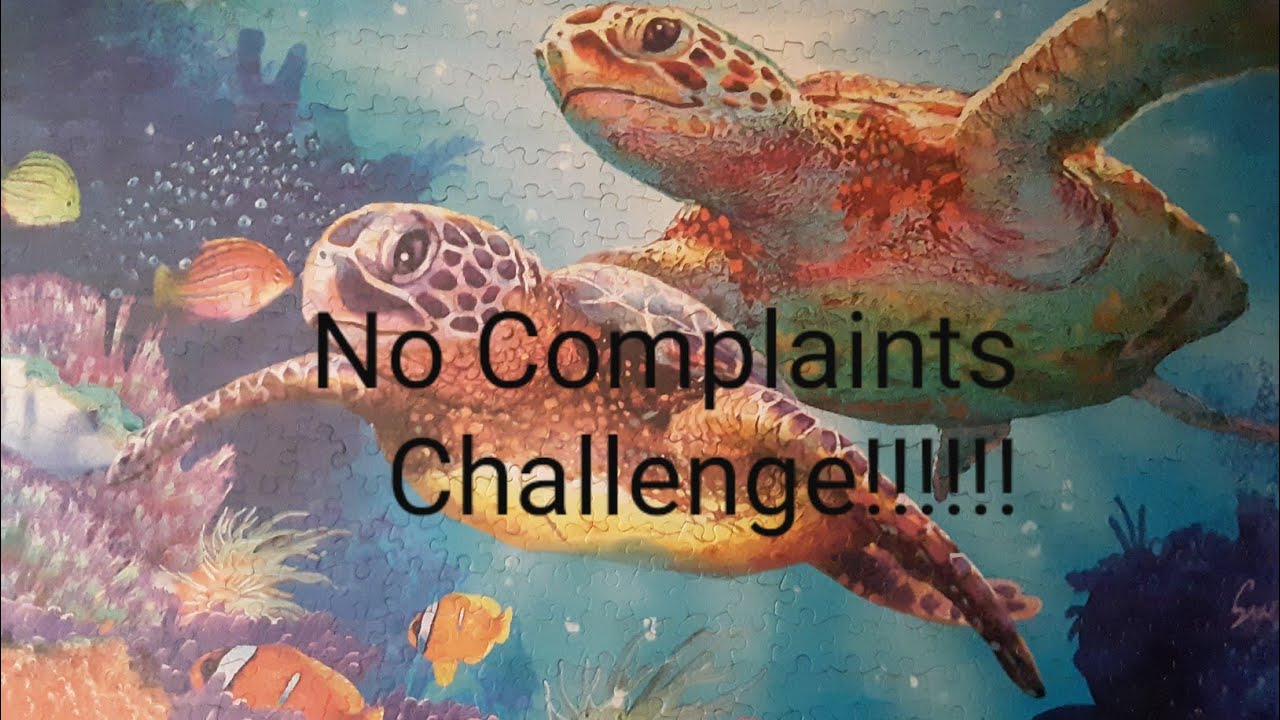 No Complaints Challenge!!! I Challenge You To Complain Less or Not at ...