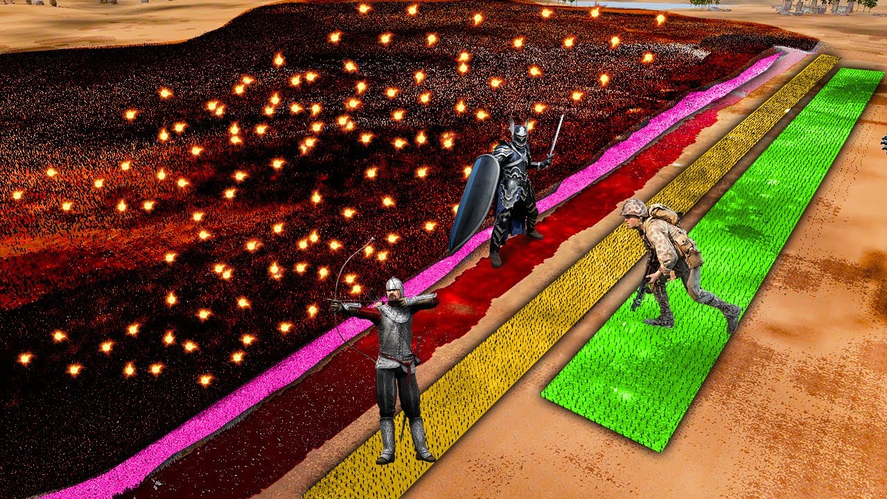 Swords, Arrows And Bullets vs 1.000.000 Zombies - Ultimate Epic Battle ...