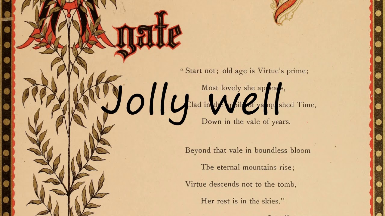 How to Pronounce Jolly well? - YouTube