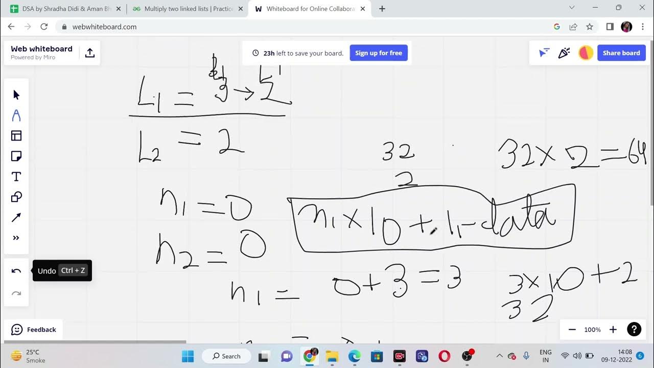 Multiply two linked lists || Shradha Didi & Aman Bhaiya Dsa Sheet - YouTube