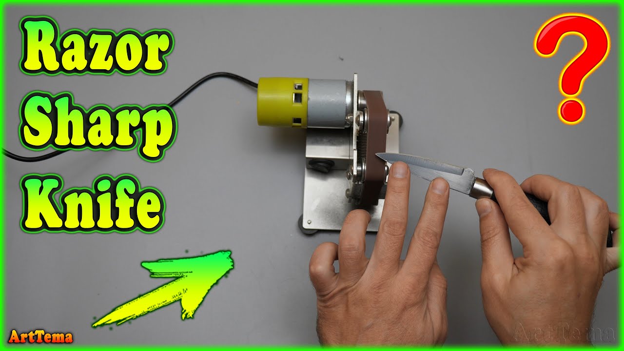 Amazing ways to sharpen a knife to razor sharpness mini grinder from ...