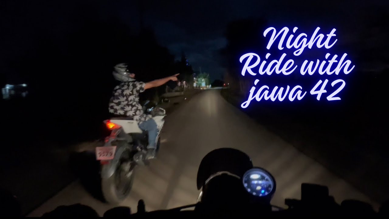 jawa bike night ride | road comfort bike | jawa night vision - YouTube