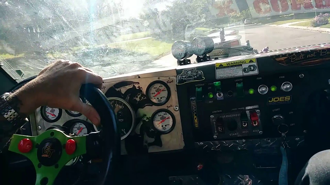 Tunnel ram big block s10 first drive - YouTube