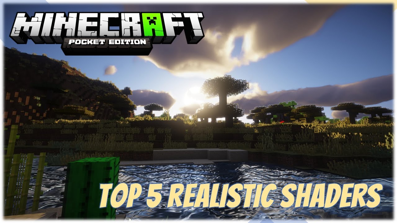 TOP 5 Shaders Minecraft PE 1.14.6+ Best Realistic Shaders(Low-High End ...