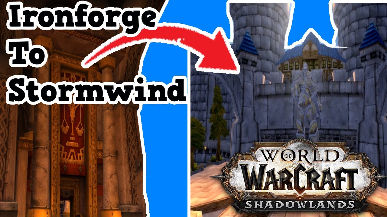 How To Get From Ironforge to Stormwind | SHADOWLANDS WOW - YouTube