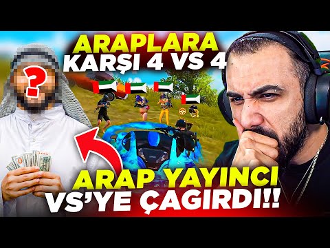 ARAP YAYINCI CAMPER DİYİP VS'YE ÇAĞIRDI!! 😱 ARAPLARA KARŞI 4 VS 4 ATTIK | PUBG MOBILE
